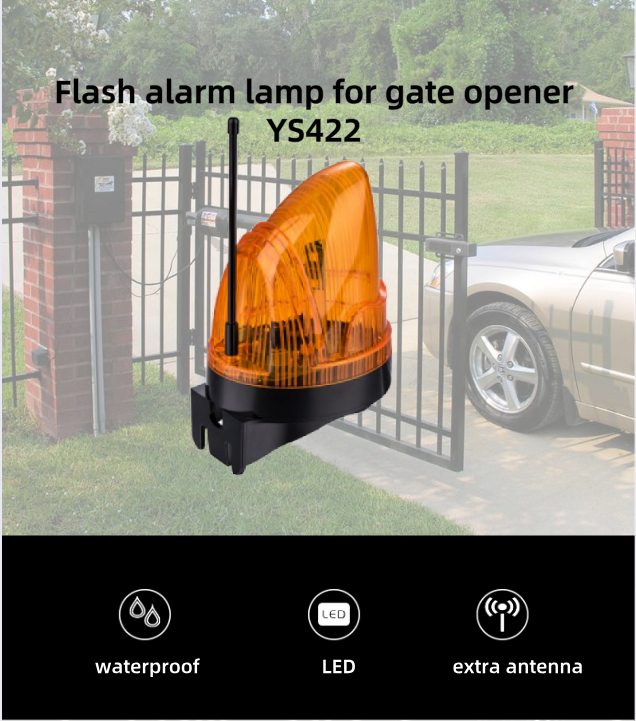 265V Flashing LED Alarm Light