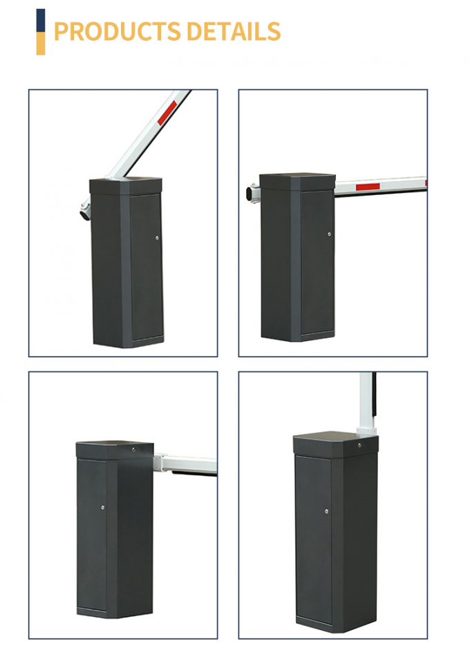 Intelligent Road 1M Boom Barrier Gate , IP54 Remote Control Barrier Gate Intelligent Road 1M Boom Barrier Gate , IP54 Remote Control Barrier Gate