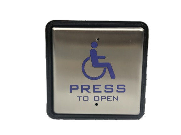SS304 125VAC 12V 15x115x45mm Disabled Push Button