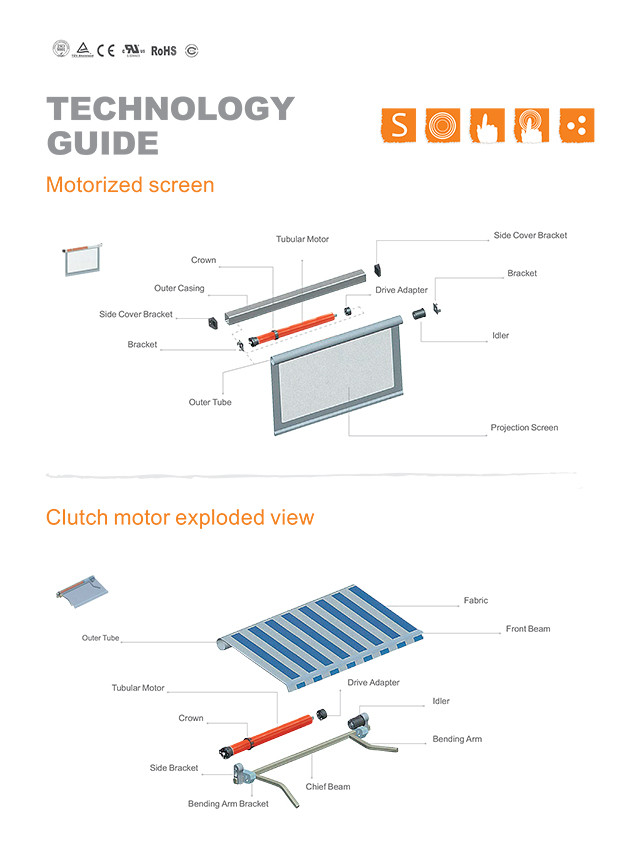 35E AC 120W 17RPM Tubular Motor Roller Shutter